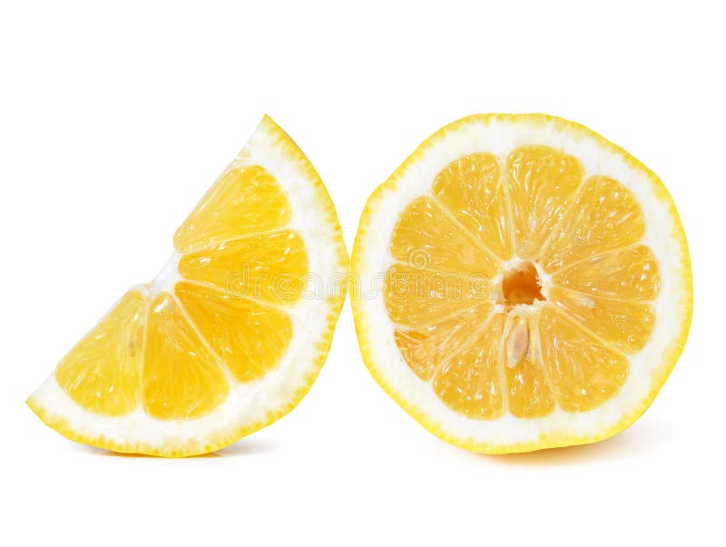 Lemon isolated on white stock photo. Image of refreshing - 41602414