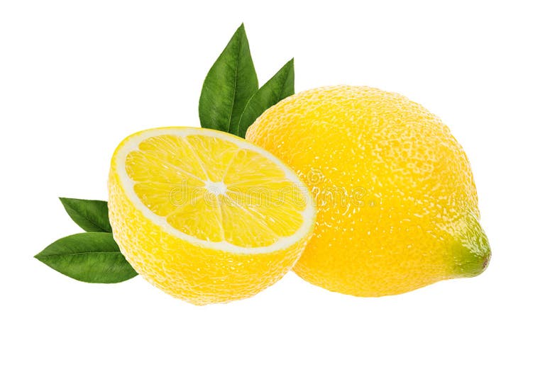 Lemon isolated on white stock photo. Image of diet, citrus - 160040064