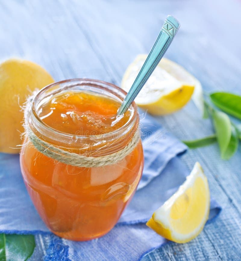 Lemon jam stock photo. Image of dessert, citron, food - 44497878