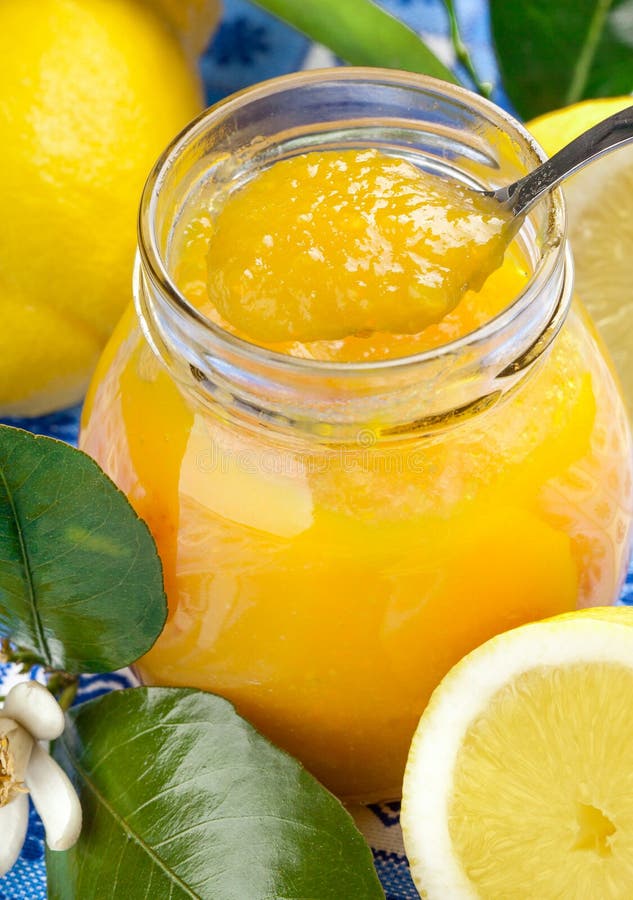 Lemon jam homemade stock image. Image of homemade, genuine - 148545581