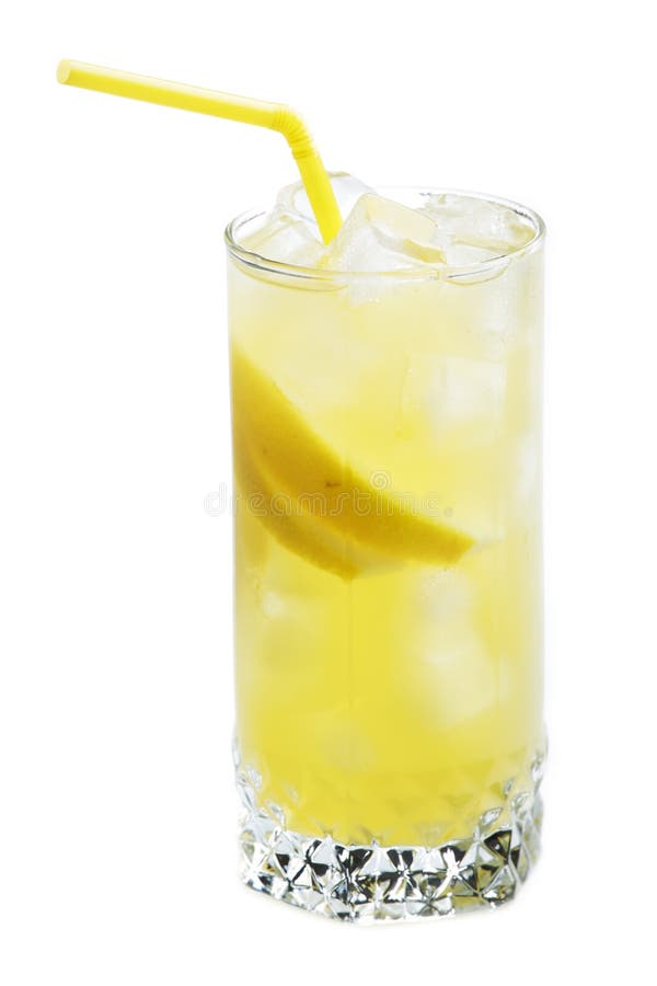 Lemon juice with ice stock image. Image of drink, slices - 11180285