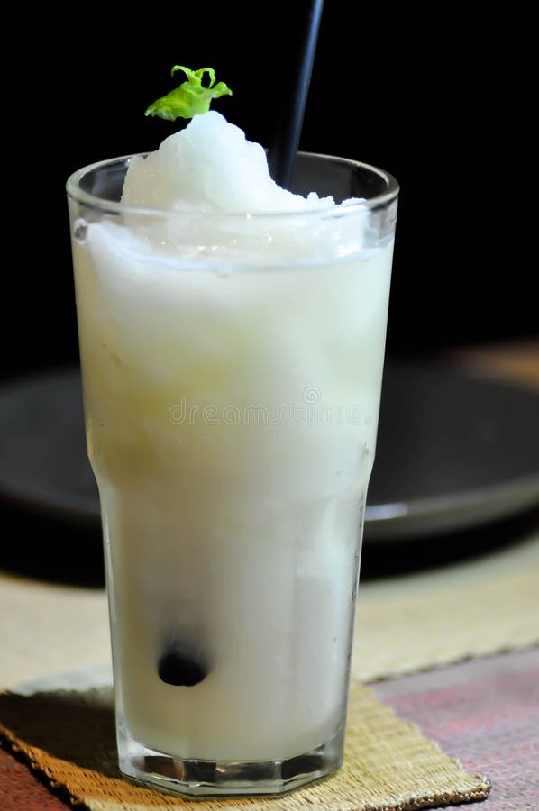 Lemon Juice, Iced Lemonade or Smoothie Stock Image - Image of iced ...