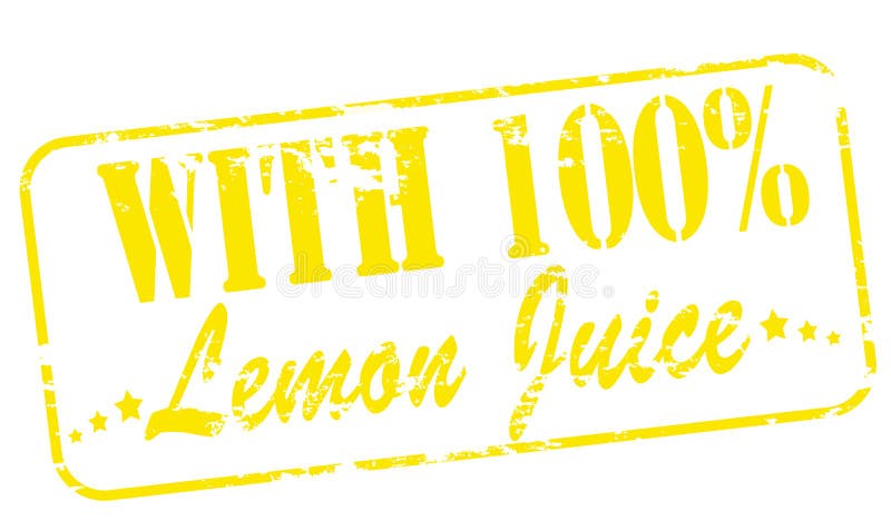 With lemon juice stock illustration. Illustration of concept - 108756644
