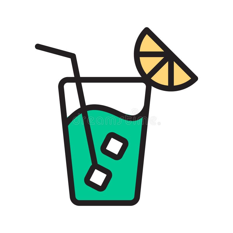 Lemon Juice stock vector. Illustration of icon, colored - 337294533