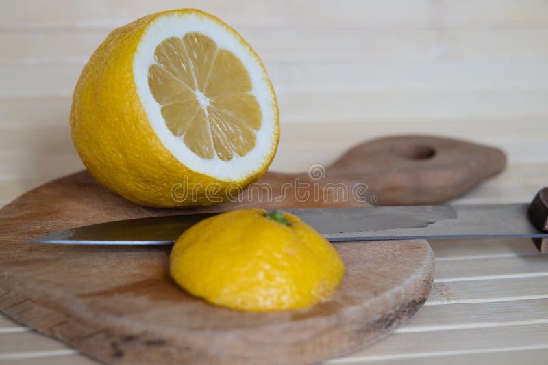 Lemon and knife stock image. Image of nutrition, citrus - 51488821