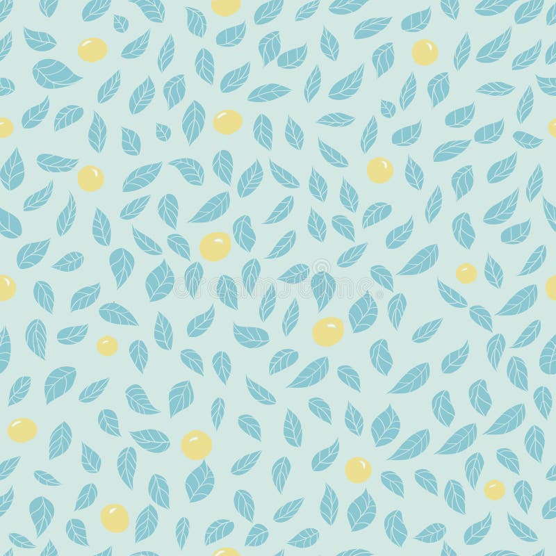 Lemon leaves light pattern stock vector. Illustration of decor - 84537006