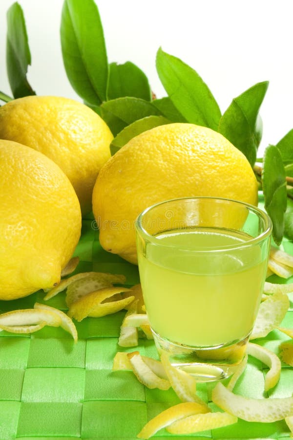 Lemon liqueur stock image. Image of digestive, protected - 54739009
