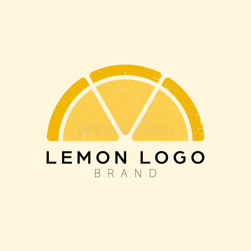Lemon Logo Design. Simple and Modern Logotype Stock Vector ...