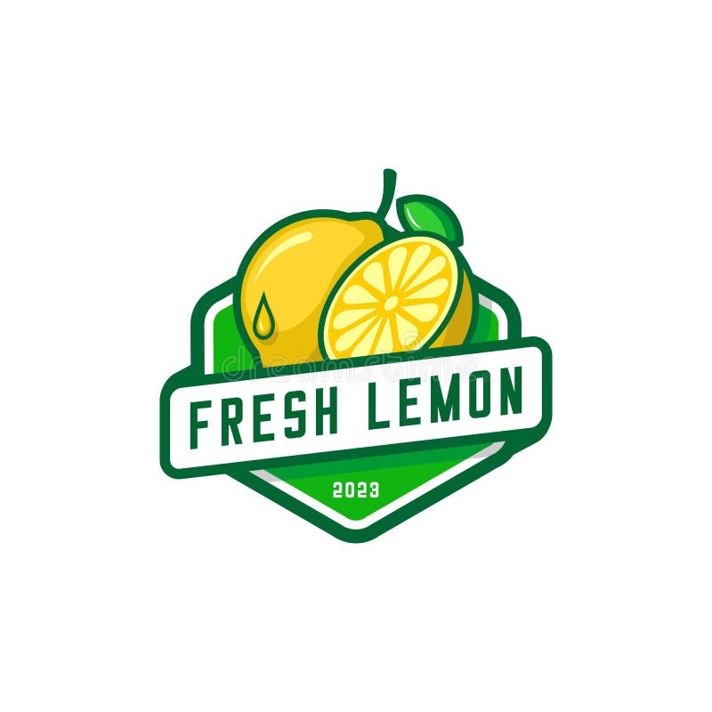 Lemon Logo Icon Vector Illustration Design Stock Vector - Illustration ...