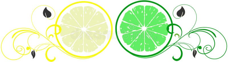 Lemon Logo and Lime Beauty Salon Stock Vector - Illustration of design ...