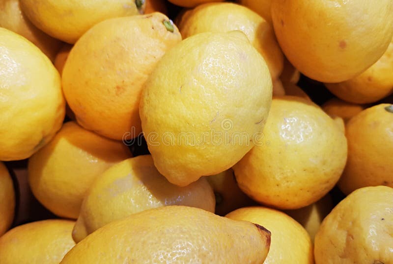 Lemon. Lots of Lemons in Full Screen Stock Photo - Image of bunch ...