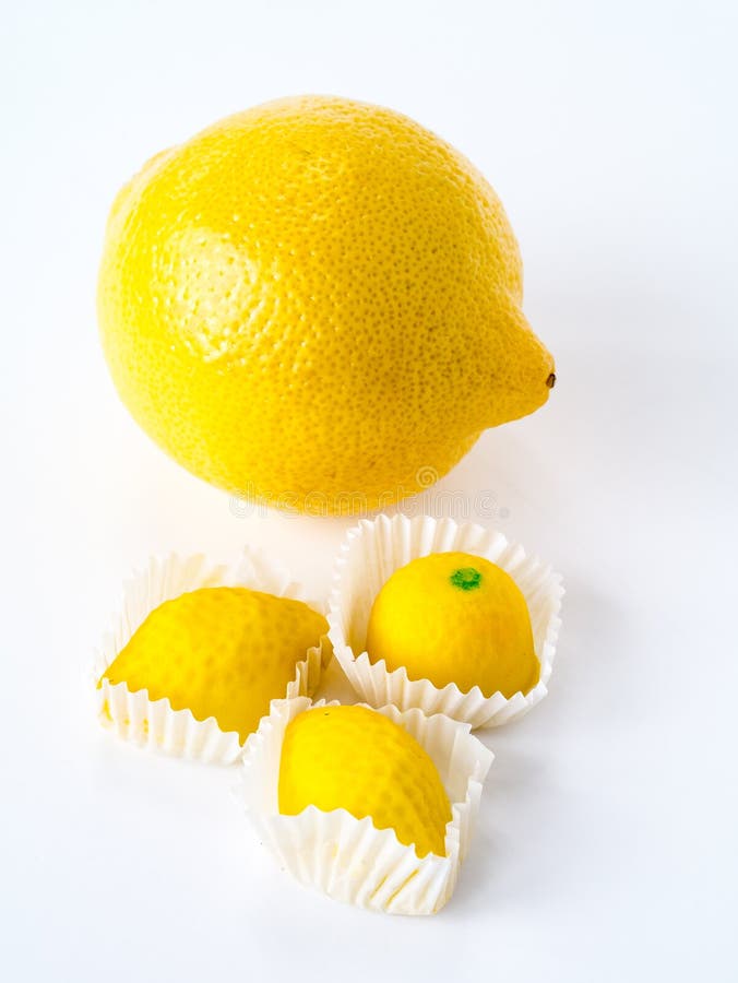 Lemon Marzipan Fruit stock photo. Image of decoration - 27893018