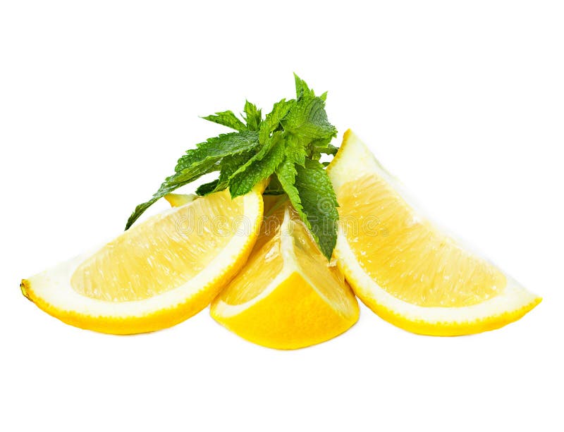Lemon and mint stock photo. Image of juicy, cool, healthy - 39260214