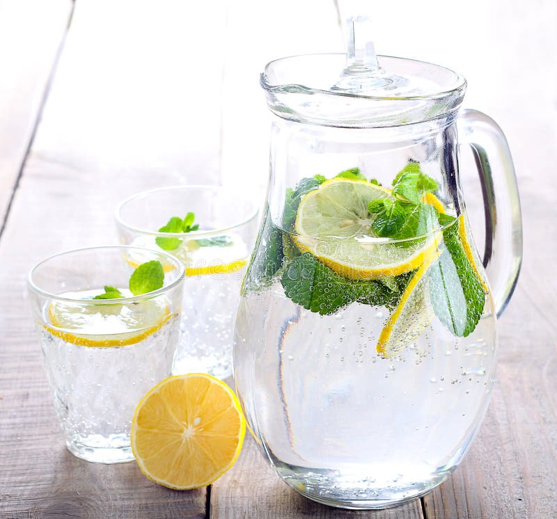 Lemon and mint fizz stock photo. Image of lemon, lemonade - 37185718