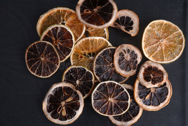 Lemon and Orange Dehydrated and Dried for Use in Drinks and Sweets ...