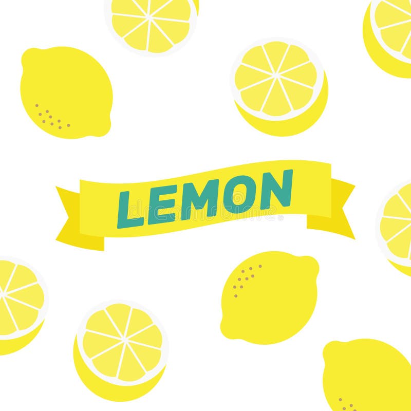 Lemon Pattern Illustration Vector. Lemon Background Abstract Stock ...