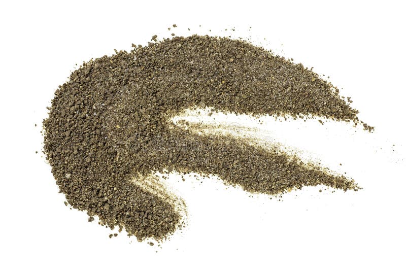 Lemon Pepper Powder on White Background. Top View Stock Photo - Image ...