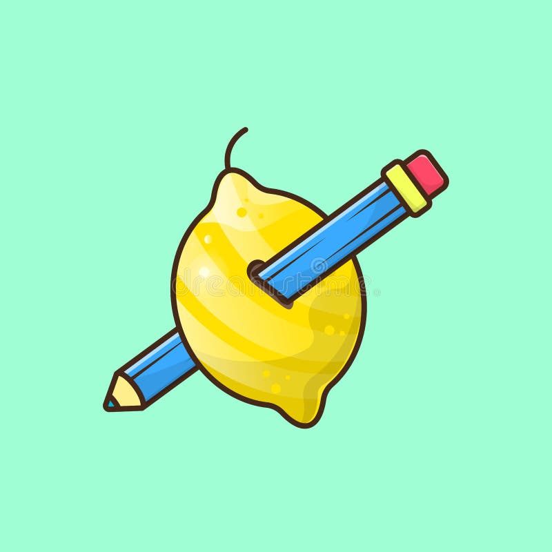 Lemon Color Pencil Stock Illustrations – 596 Lemon Color Pencil Stock ...