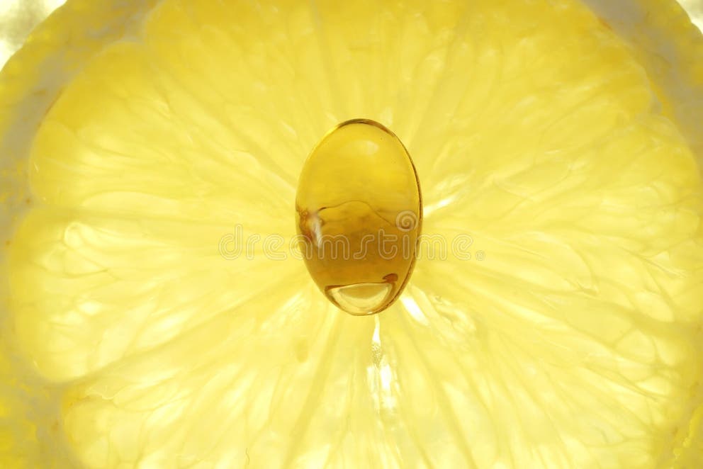 Lemon and Pill - Vitamin Concept Stock Photo - Image of medication ...