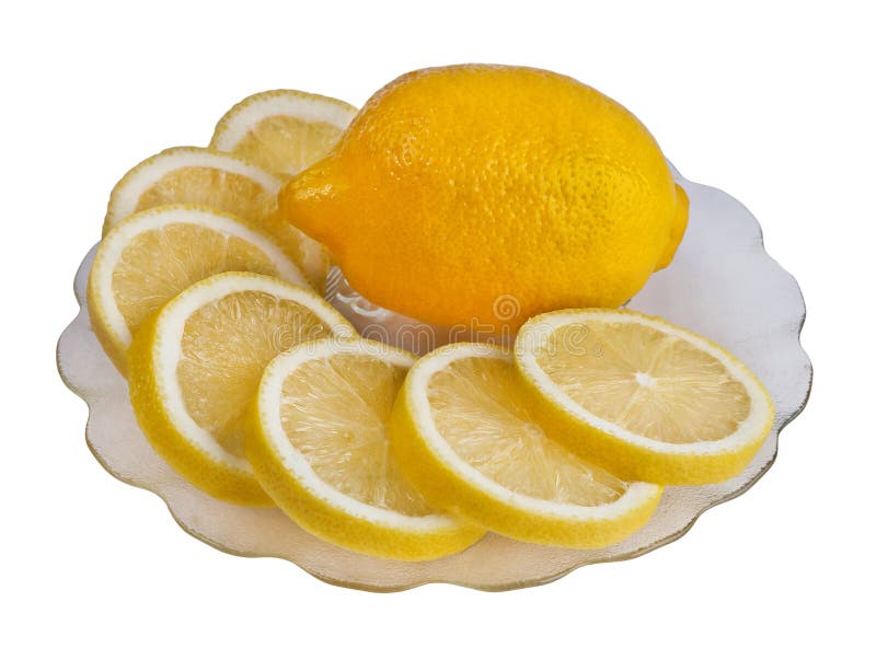 Lemon on plate stock image. Image of juice, fresh, plate - 22086763