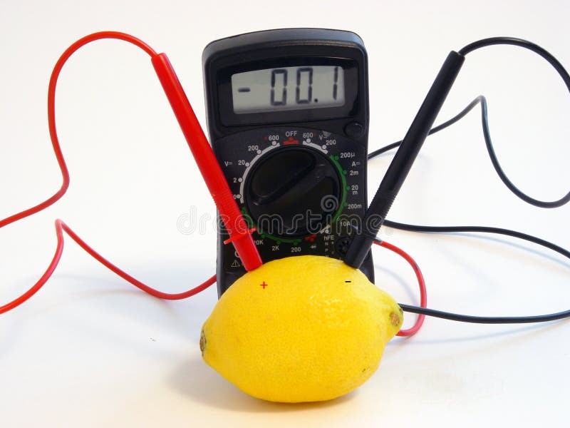 Lemon Power stock photo. Image of watts, lemon, negative - 163188