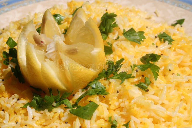 Lemon rice stock photo. Image of lemon, dish, traditional - 2332712
