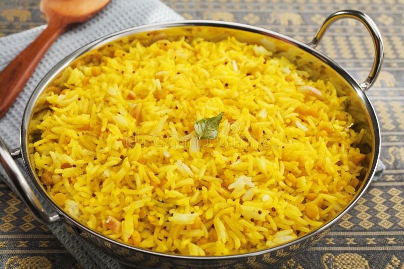 Lemon Rice stock image. Image of accompaniment, indian - 29146251