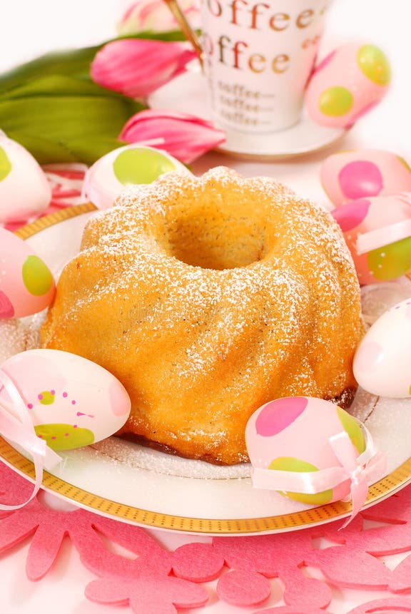 Lemon ring cake for easter stock image. Image of appetizing - 18391053