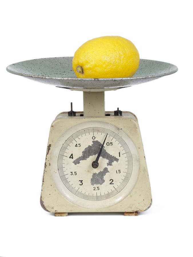 Lemon on scales stock photo. Image of medical, kilogram - 28763234