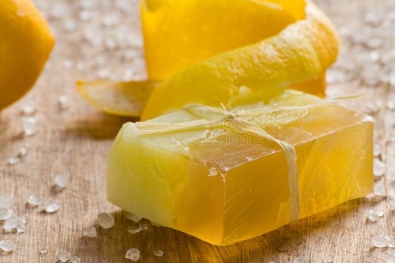 Lemon soap stock photo. Image of natural, health, leaf - 19521002