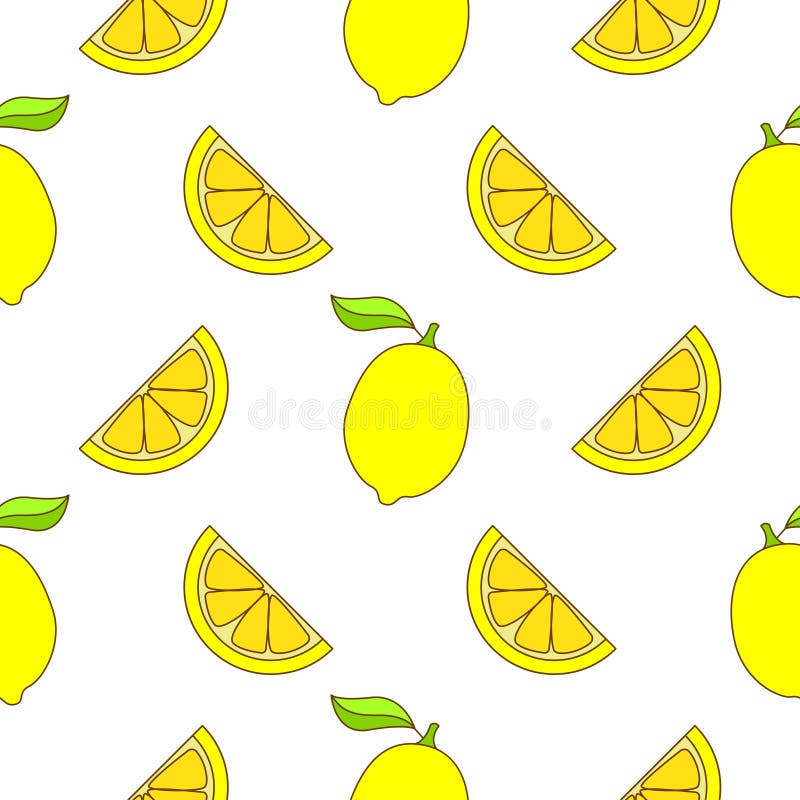 Lemon Seamless Pattern Design. Lemon Fruit Pattern Background Stock ...