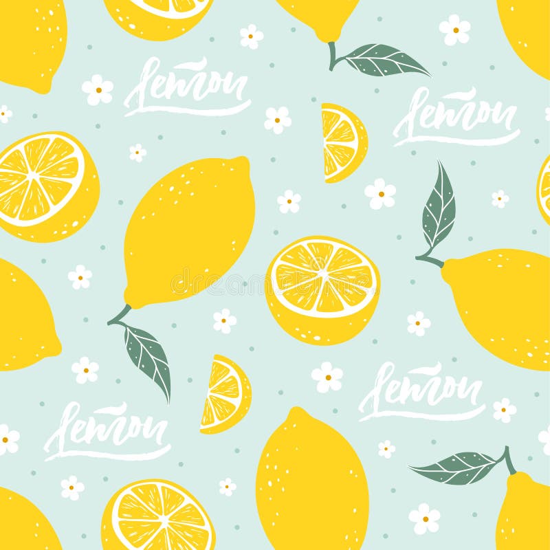 Lemon Pattern Background Stock Illustrations – 45,231 Lemon Pattern ...