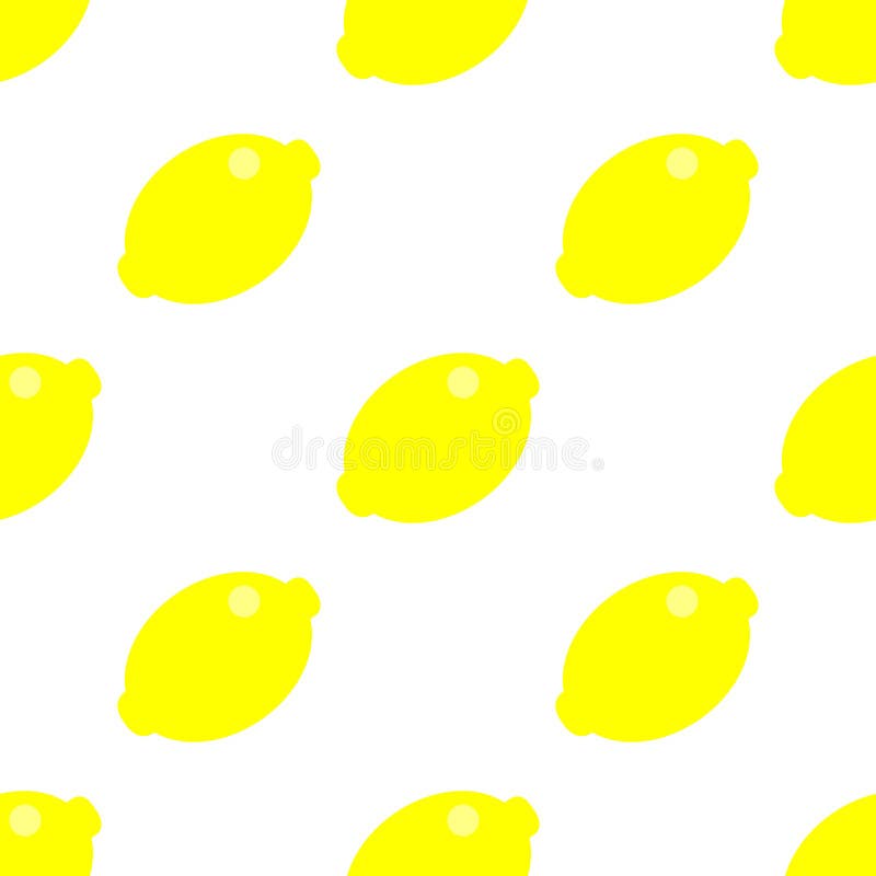 Lemon Seamless Pattern Vector Illustration. Summer Design Stock ...