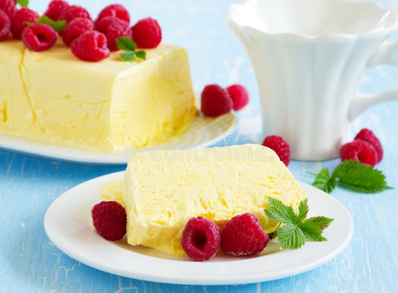 Semifreddo with Raspberry and Pistachios Stock Image - Image of cuisine ...