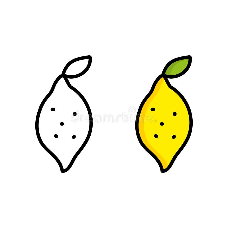 Lemon 7 stock vector. Illustration of nature, leaf, nutrition - 285621266