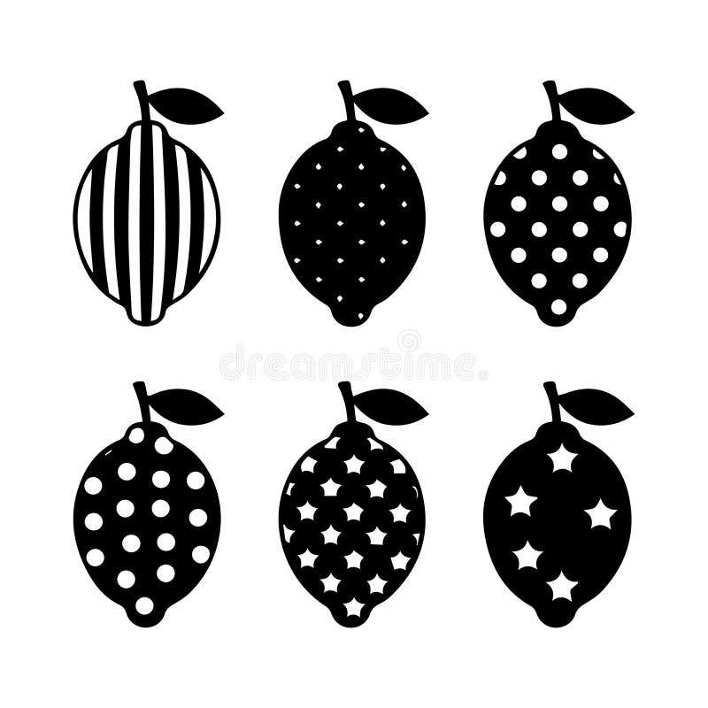 Lemon Silhouette" is a Simple and Clean Graphic Featuring the Distinct ...