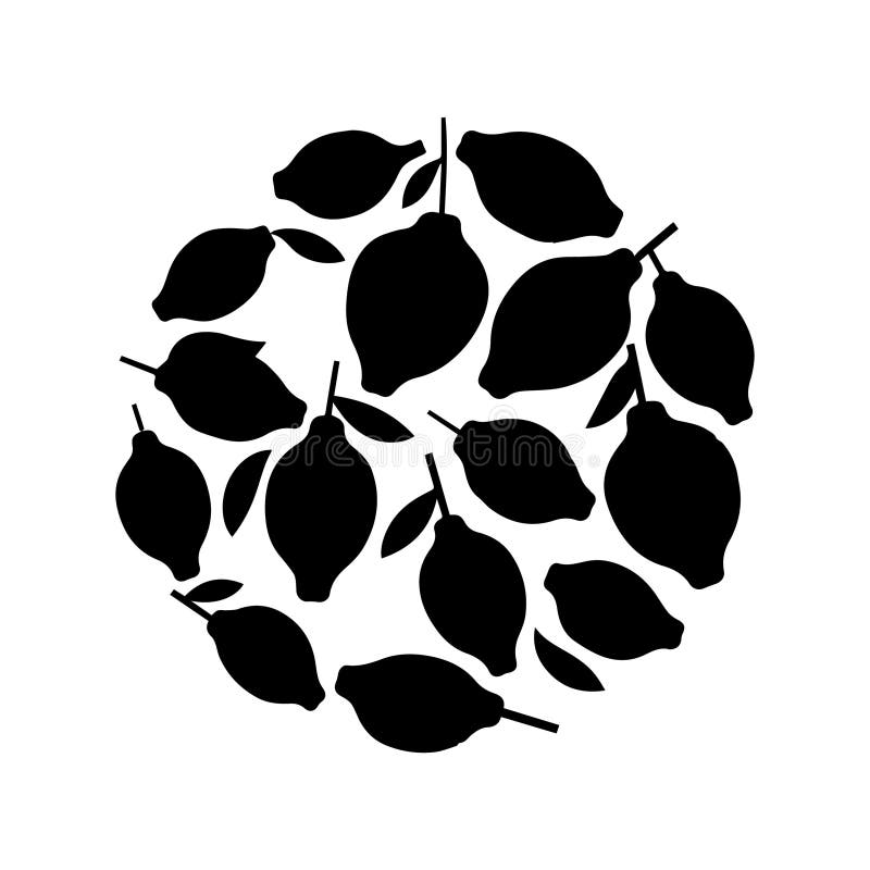 Lemon Silhouette" is a Simple and Clean Graphic Featuring the Distinct ...