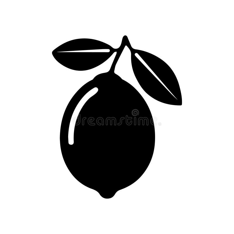 Lemon Silhouette" is a Simple and Clean Graphic Featuring the Distinct ...