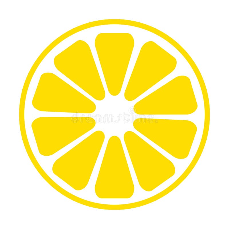 Lemon. Simple Food Nature Vector Illustration. Stock Vector ...