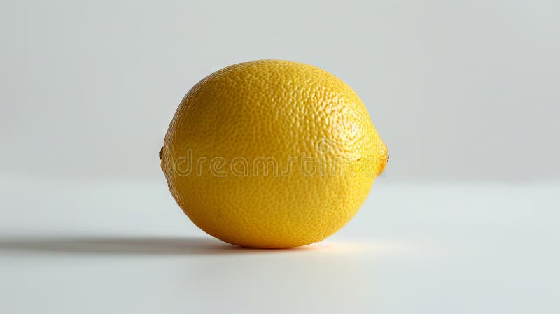 A Lemon is Sitting on a White Surface Stock Photo - Image of lemon ...