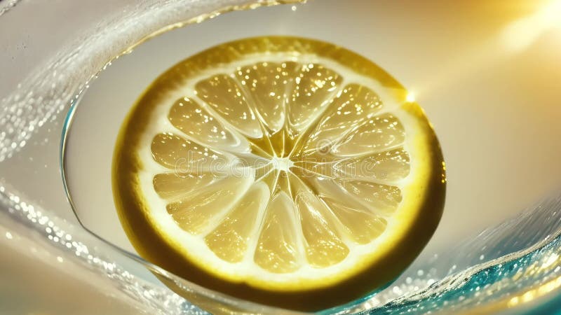 Lemon slice dropping stock video. Video of yellow, strawberry - 340323069