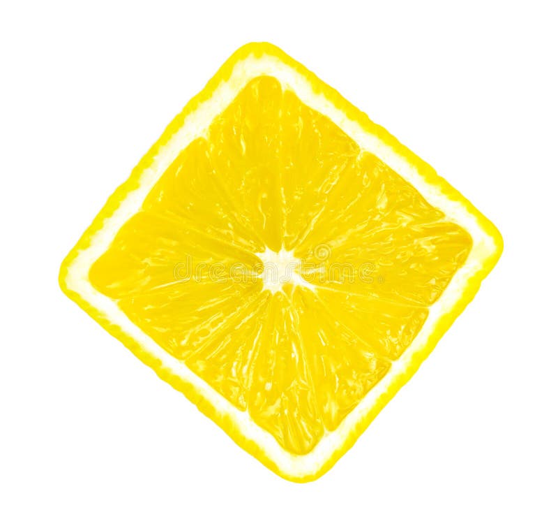 Lemon slice isolated stock image. Image of front, objects - 14509615