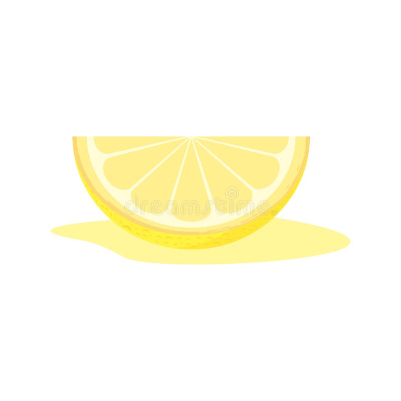 Lemon Slice. Vector Illustration Decorative Design Stock Vector ...