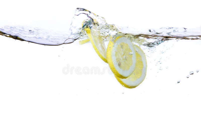 Lemon Slices in Water stock image. Image of abstract, pure - 4957047