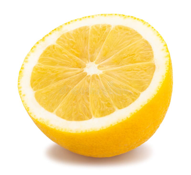 Single lemon on red stock photo. Image of background - 220421838