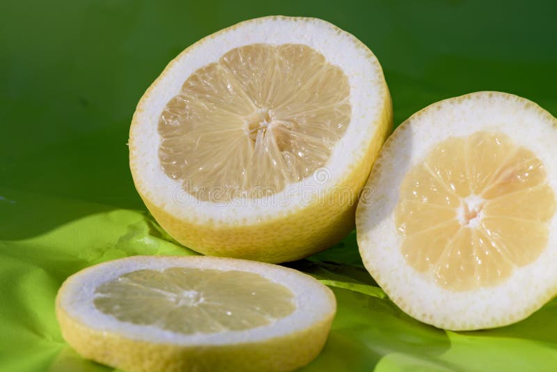 Lemon slices stock photo. Image of bubble, drink, round - 61857504