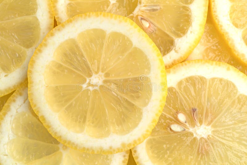 Lemon slices close view stock image. Image of natural - 74056435