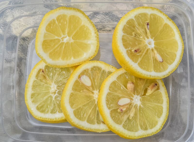 Lemon slices stock image. Image of texture, smell, organic - 98651083