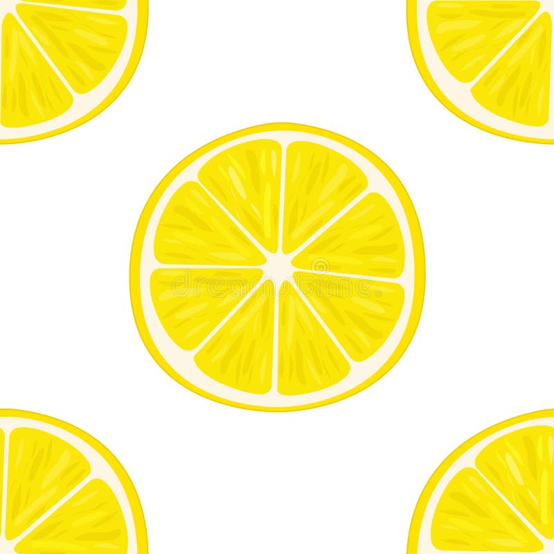 Lemon slices. Pattern. stock vector. Illustration of healthy - 71919718