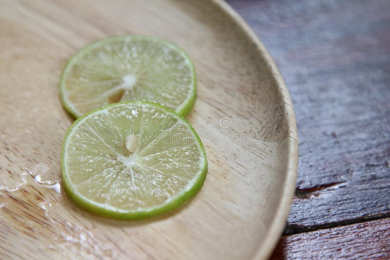 Lemon slices stock image. Image of fresh, saucer, taste - 81396459